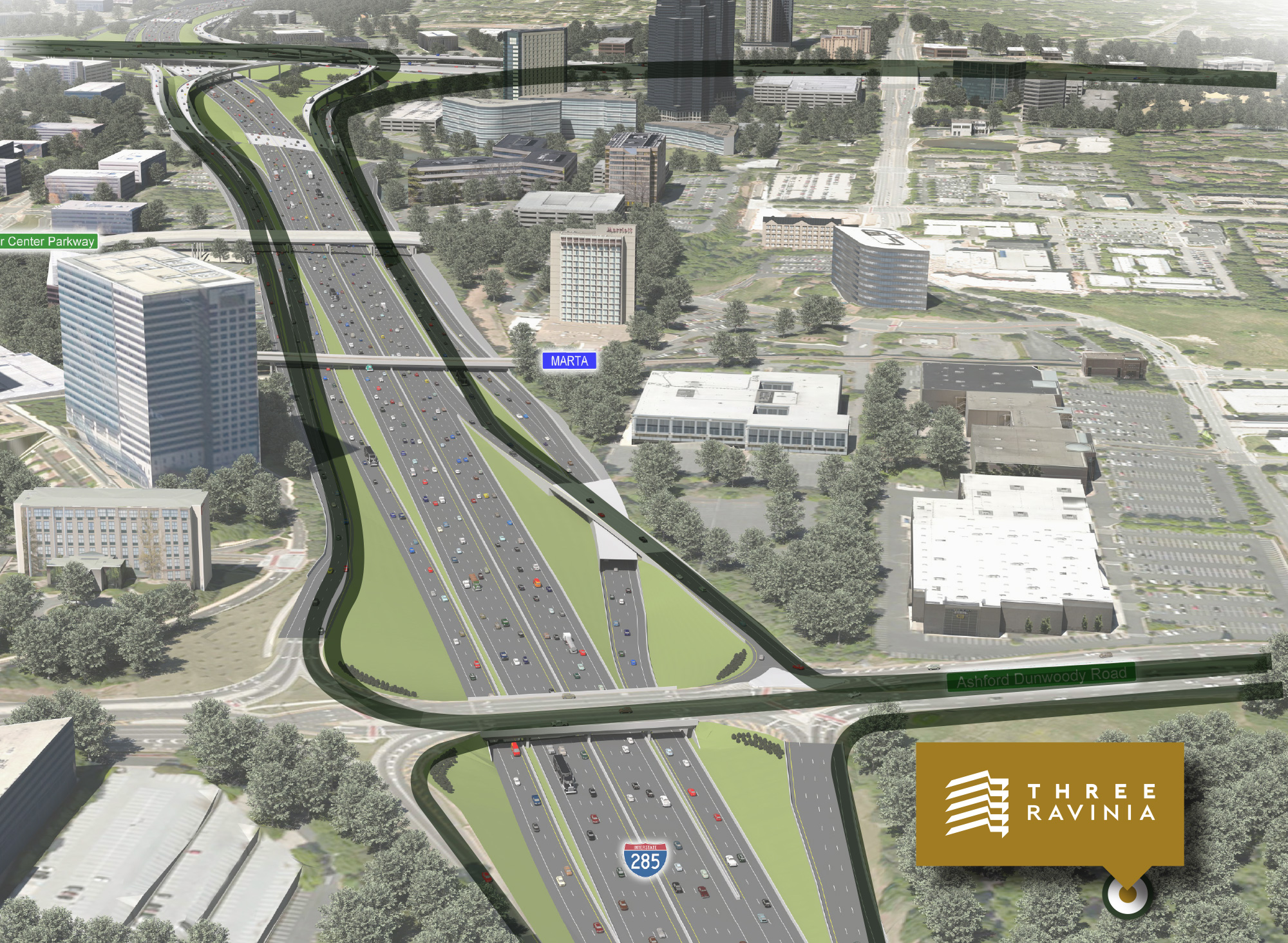 Location - Three Ravinia